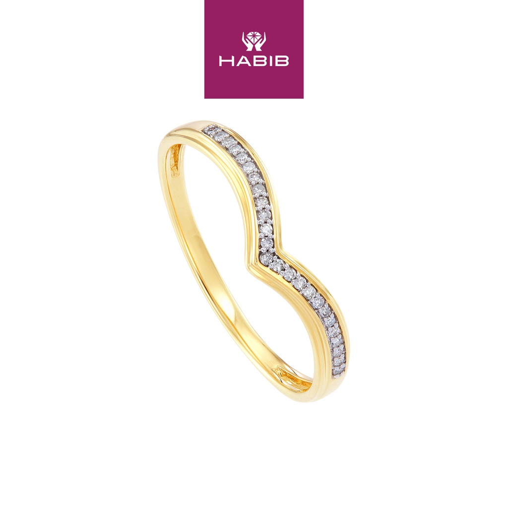 HABIB THE V | Diamond Ring in 375/9K Yellow Gold 259631023(YG) | Shopee ...