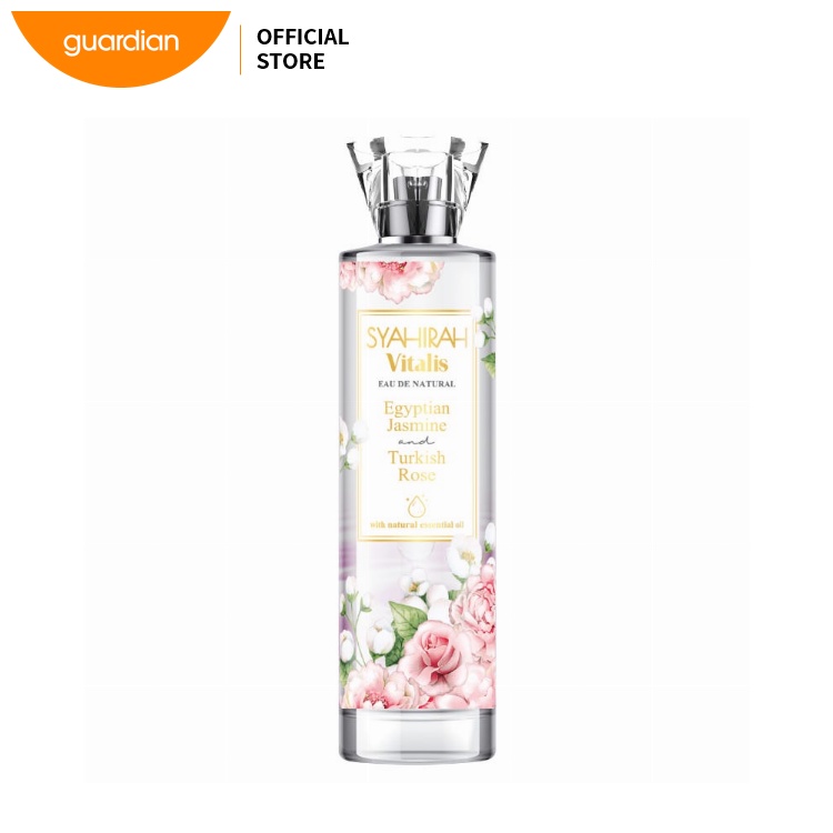 Syahirah Vitalis Eau De Natural Egyptian Jasmine & Turkish Rose (100ml ...