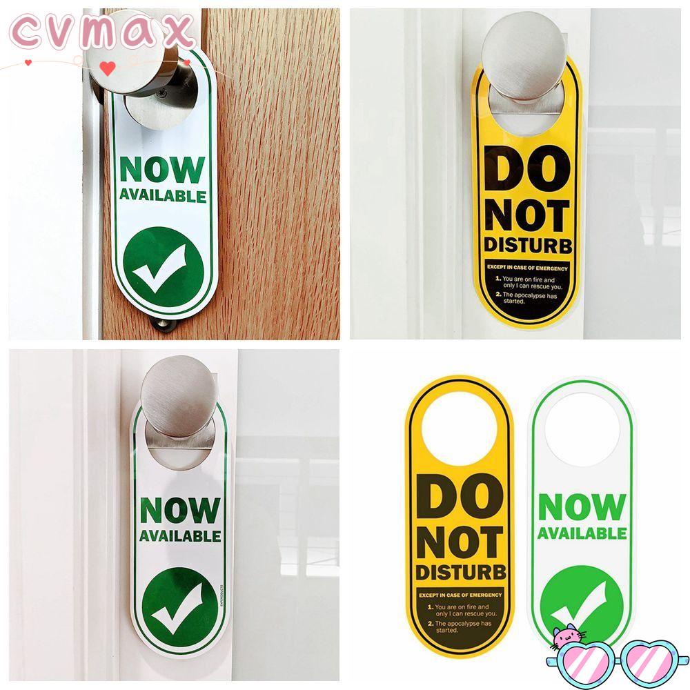 CYMX Door Sign, Double Sided PVC Cleaning Label, Durable Please Do Not ...