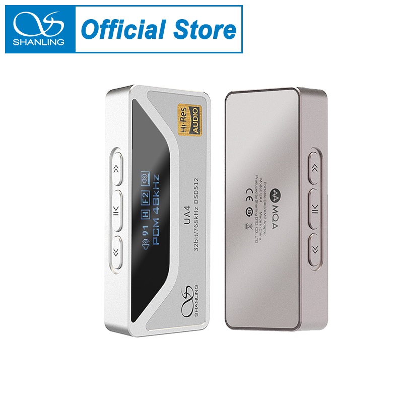 SHANLING UA4 MQA Portable USB DAC AMP Headphone Amplifier Hi-Res Audio ES9069Q 2* RT6863 chips ...