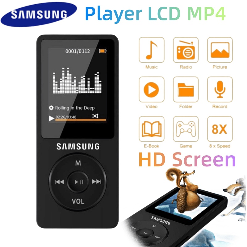 Samsung Walkman HD LCD MP4 Player Multifunction Support Memory Card FM ...