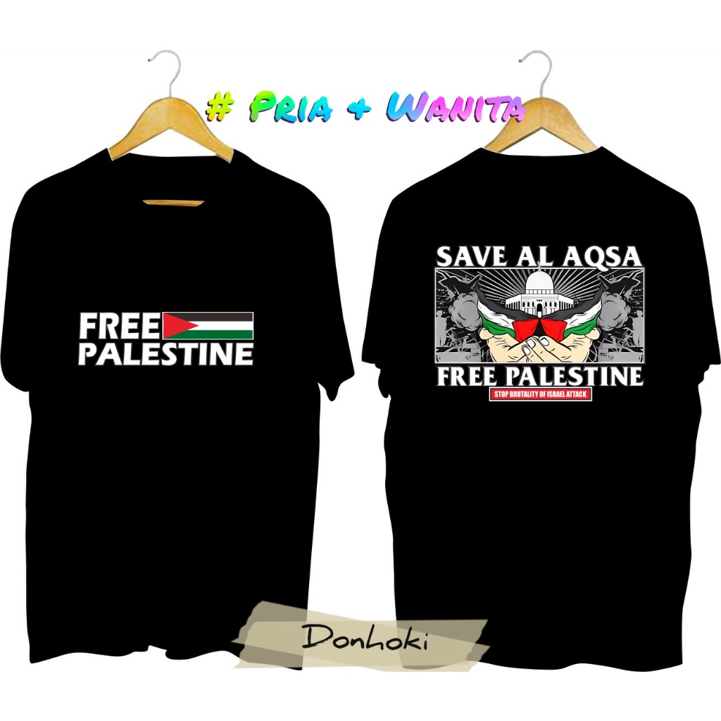 Free palestine save al aqsa t-shirt, men's distro t-shirt | Shopee Malaysia