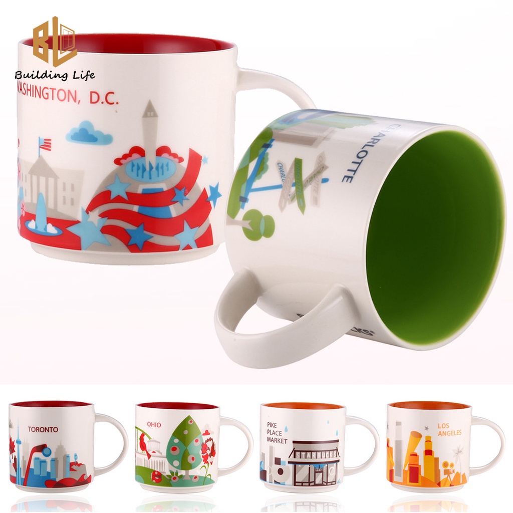 36 Cities Starbucks Mug Global Collection City Mug Glaze Ceramic ...