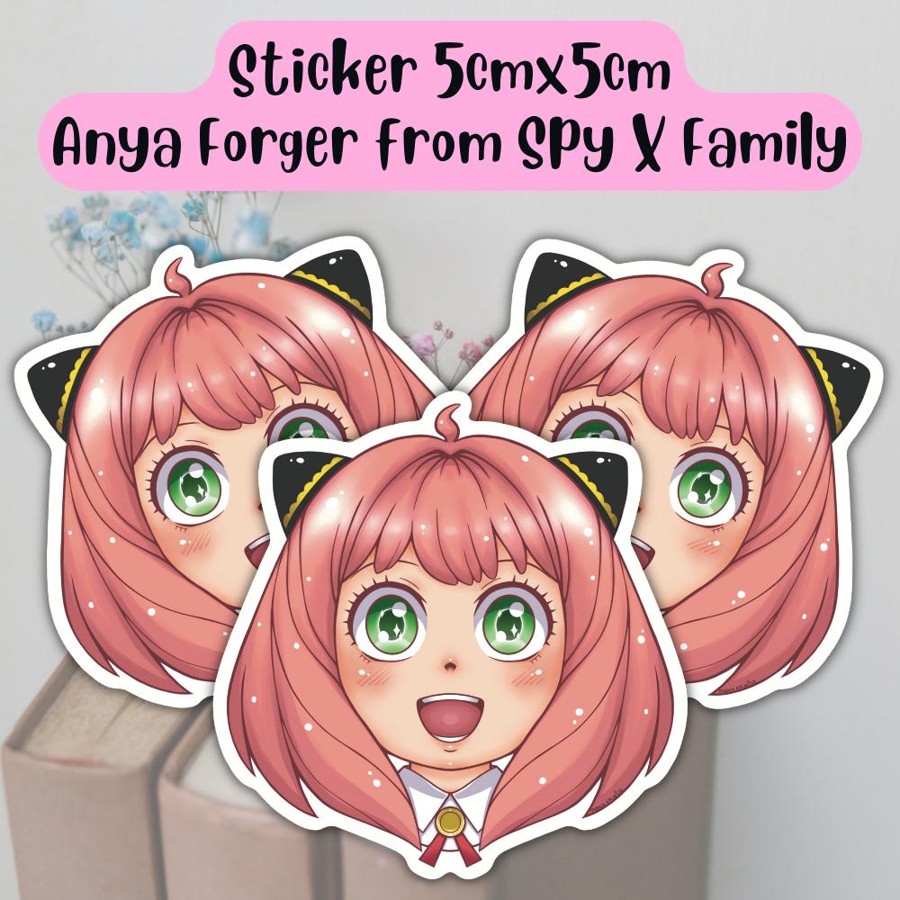 Sticker: Anya Forger from Anime SPYxFAMILY by Tsubasa Hyraxisz ...