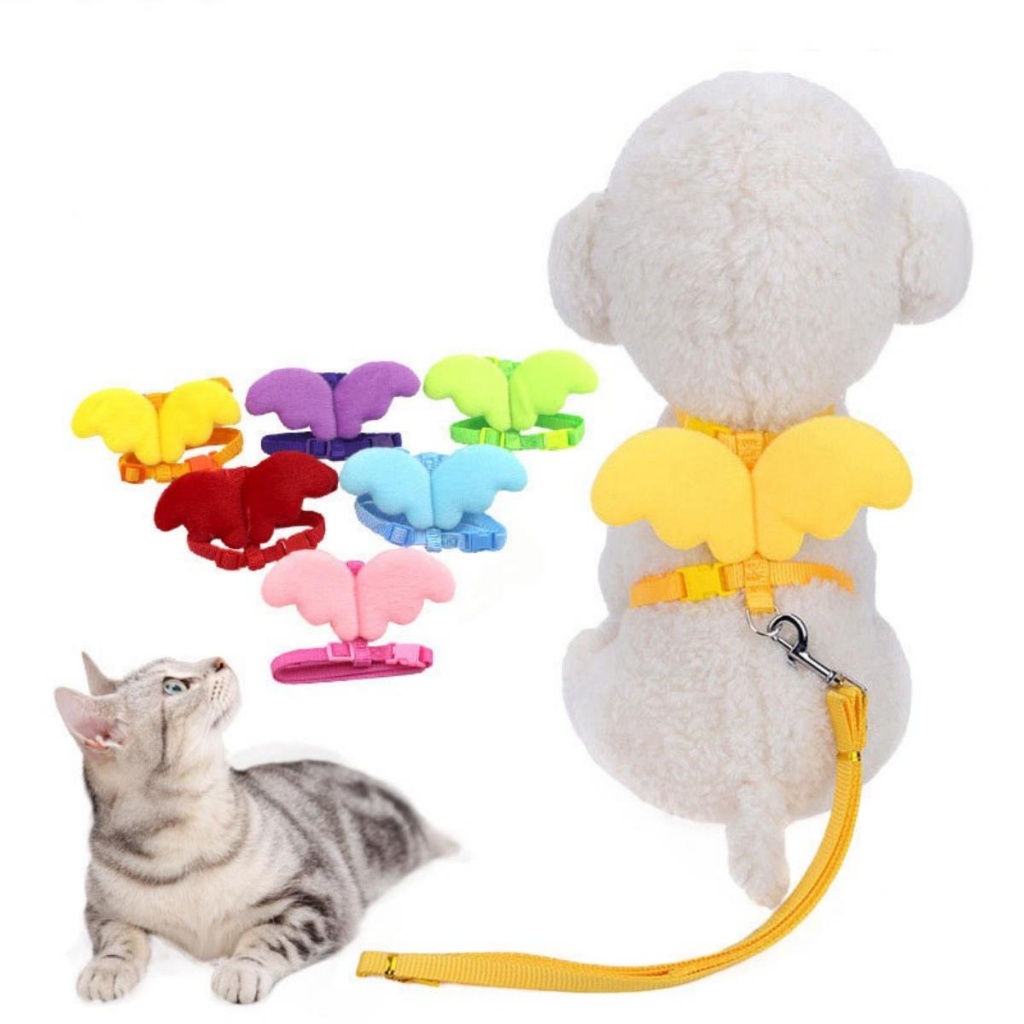Pet Hand Holding Rope Angel Wings Rabbit Walking Rope Cat Traction Belt ...