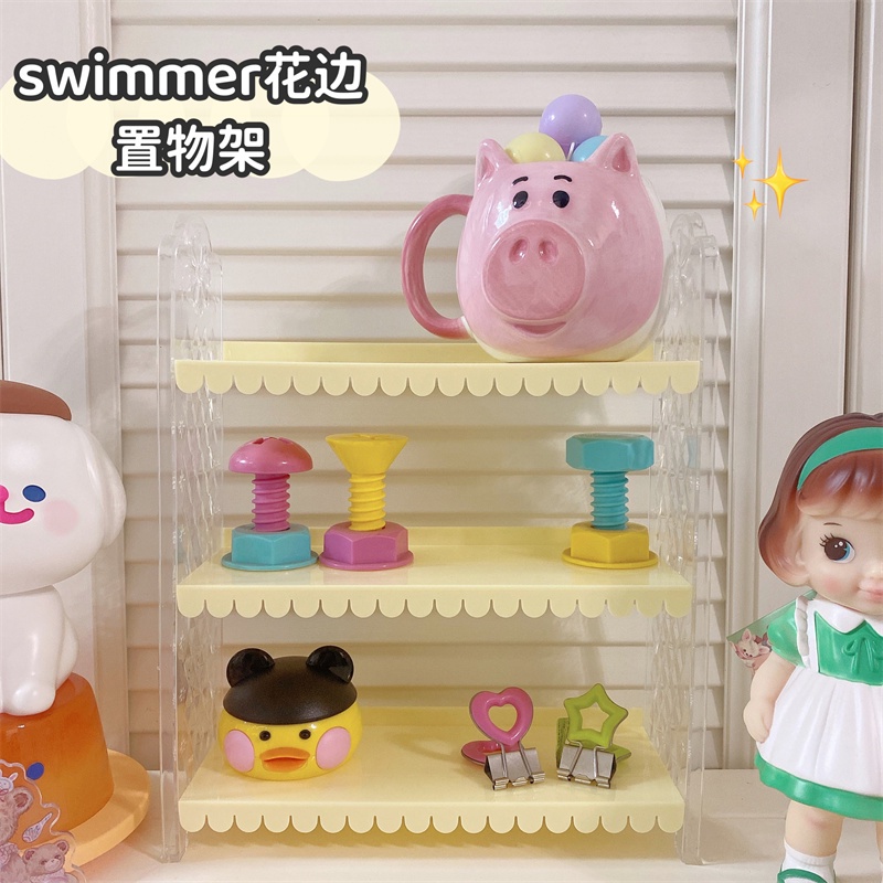 Lace Shelf Girl Storage Soft Cute Cute Hand-Made Display Stand | Shopee ...