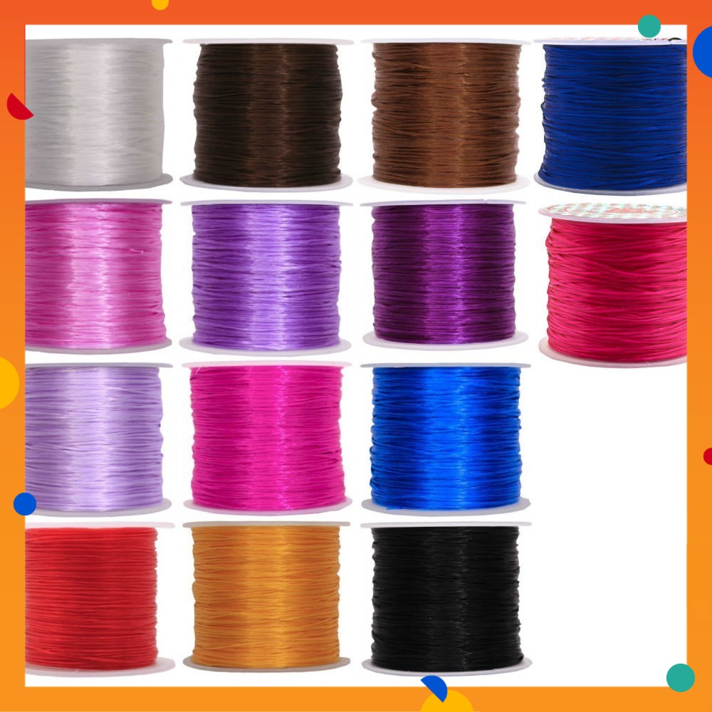 Beads Stringing Material 0.8mm Stretchable Elastic String DIY Crystal ...