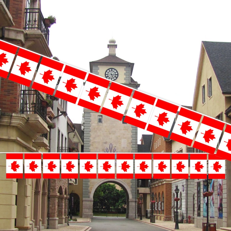Canada Flag String Banner Canadian Country Flags Bunting Banners ...