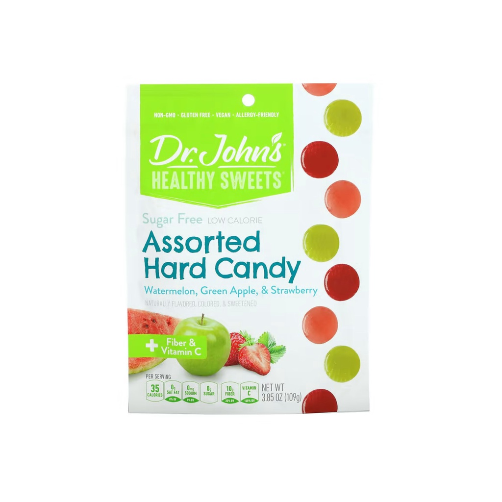 Dr. John's Healthy Sweets, Assorted Hard Candy, + Fiber & Vitamin C ...