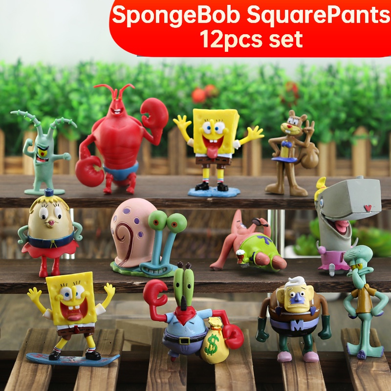SpongeBob SquarePants 12pcs Figure Toy Children Gifts | Shopee Malaysia