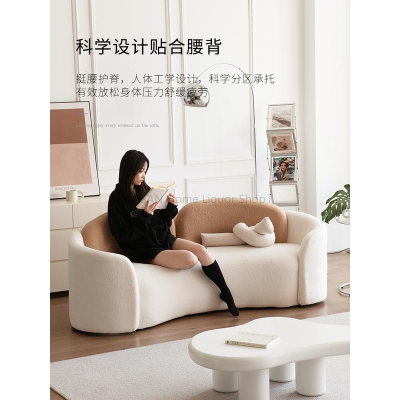 Nordic Arc-shaped Sofa, Simple and Modern Small Unit Design, Creative ...
