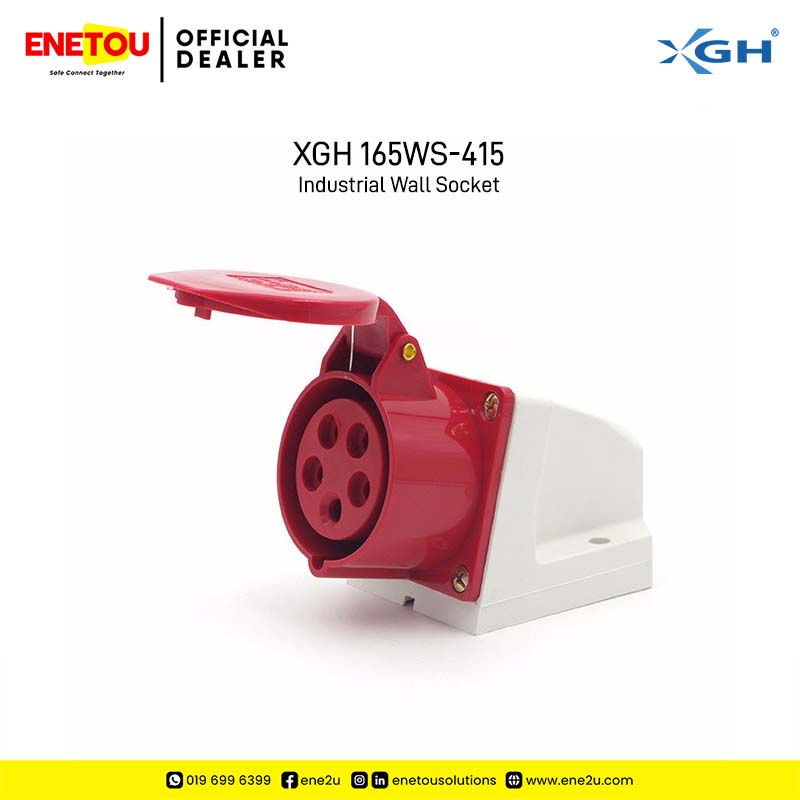 XGH WALL SOCKET 16A, 3P + N + E (RED) IP44 | Shopee Malaysia