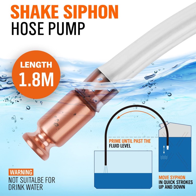 Multifunction Liquid Sucker Pump, Shake Siphon Hose Pump Gasoline ...