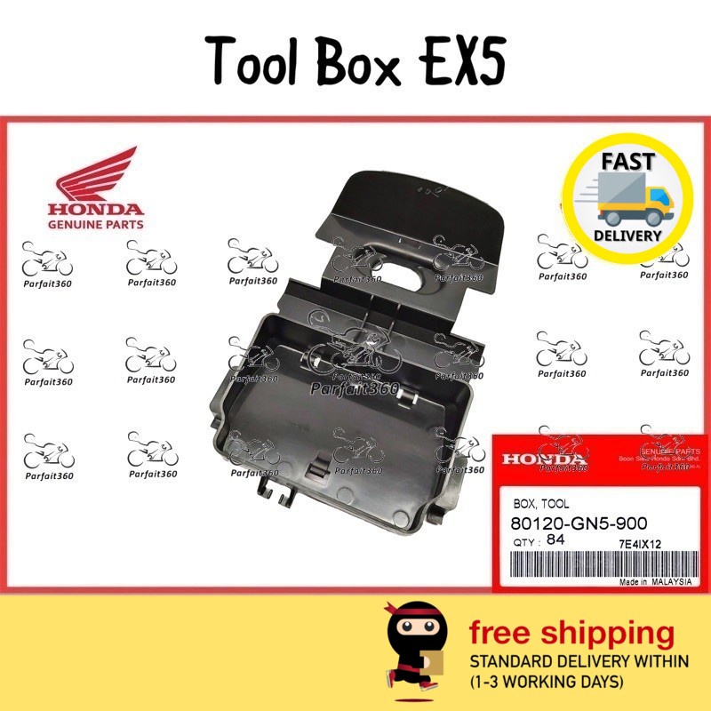 80120-GN5-900 HONDA EX5 DREAM Tool Box / Kotak Spanar 100% ORIGINAL ...