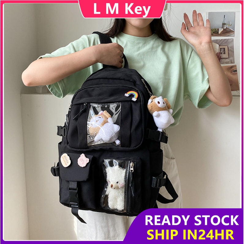 【READY STOCK】Korean bagpack women school bag student bag school ...