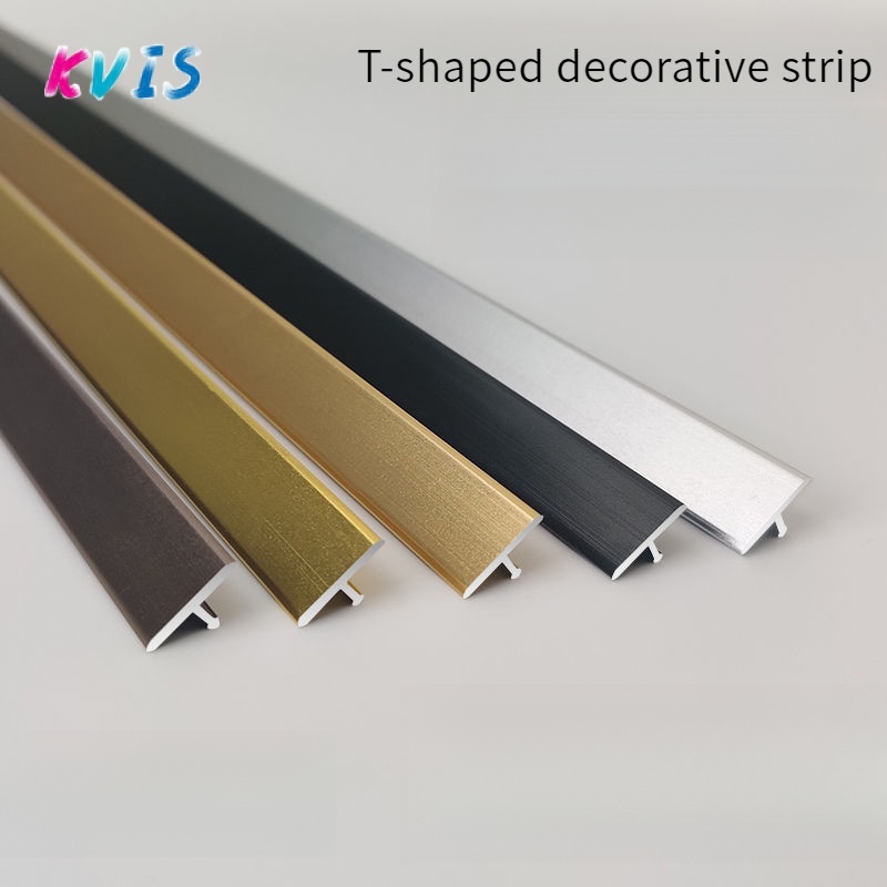 100cm Aluminum alloy T-shaped strips, embedded floor threshold edge ...