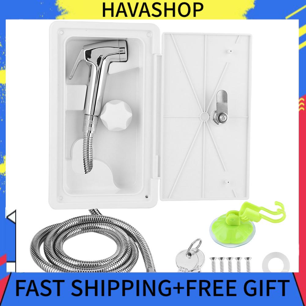 Havashop Adjustable temperature Lock Outdoor RV Exterior Shower Box ...
