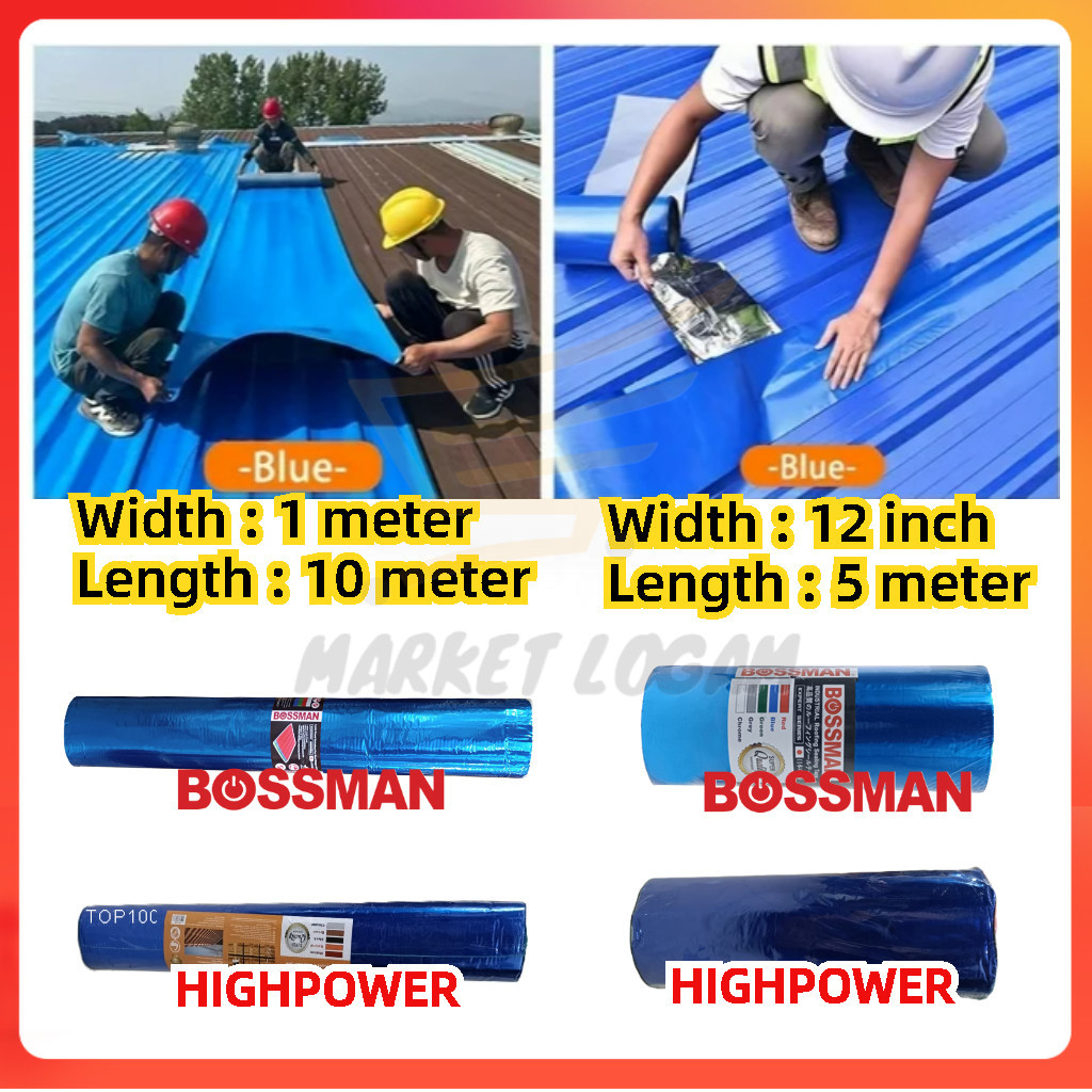 Bossman metal roofing sealing dry fix bitumen tape l rabung atap anti ...