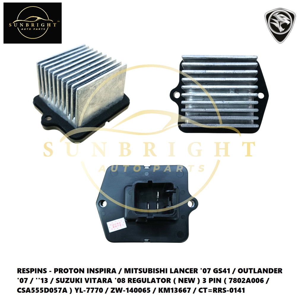 PROTON INSPIRA / MITSUBISHI LANCER / OUTLANDER REGULATOR ( NEW ) 3 PIN ...