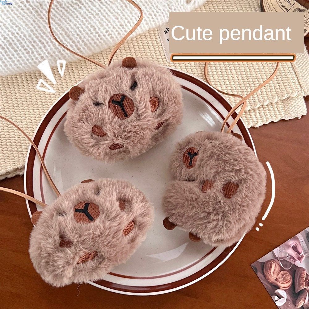 Capybara Plush Doll Star Squeak Toy Cartoon Star Keychain Pendant Soft ...