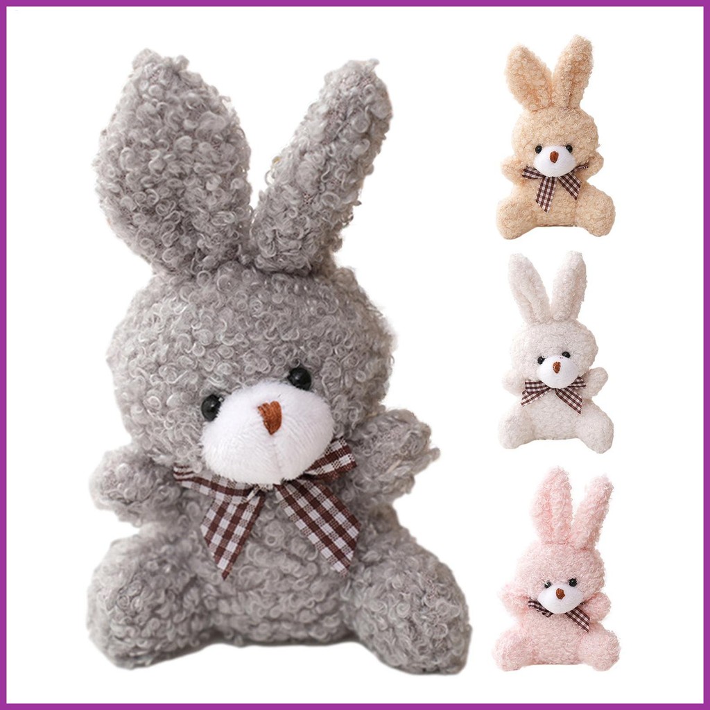 Bunny Keychain Plush Soft Fluffy Keychain Mini Bunny Keychain Easter ...