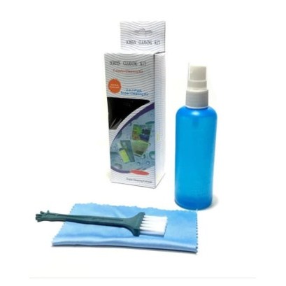 3 in 1 LCD Cleaner Screen Cleaning Kit Spray Brush Micro Fiber Cloth ...