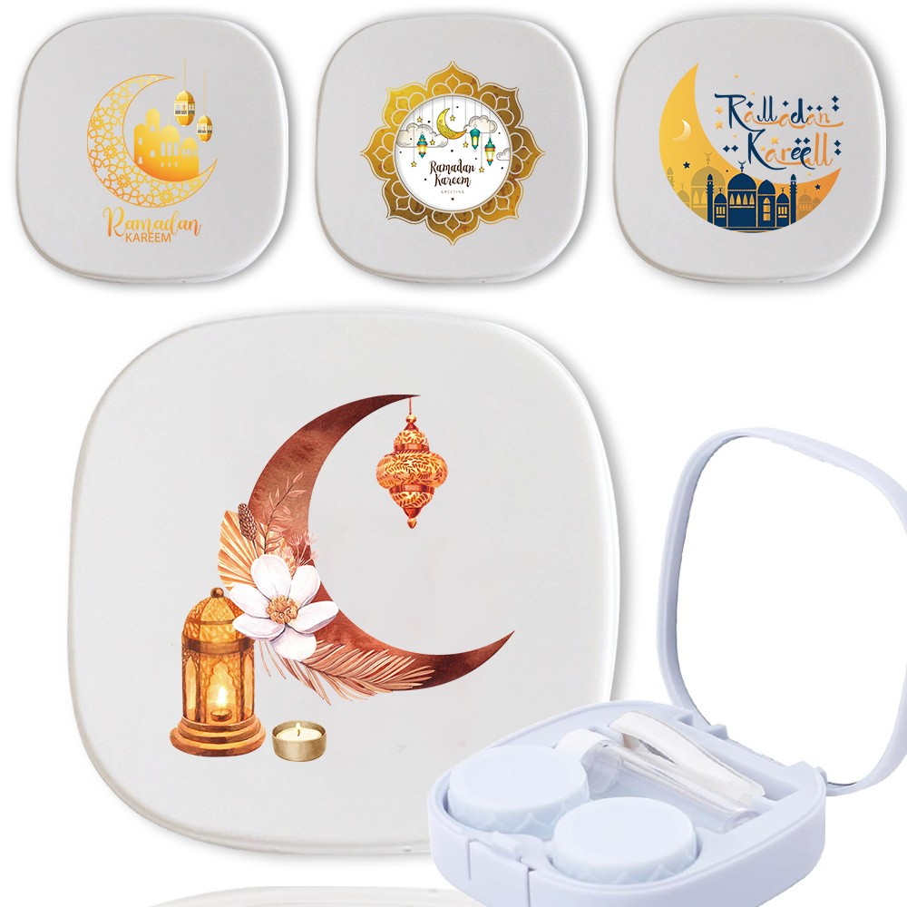 Eid Mubarak Gift Reusable Contact Lens Case for Hygienic Lens Storage ...