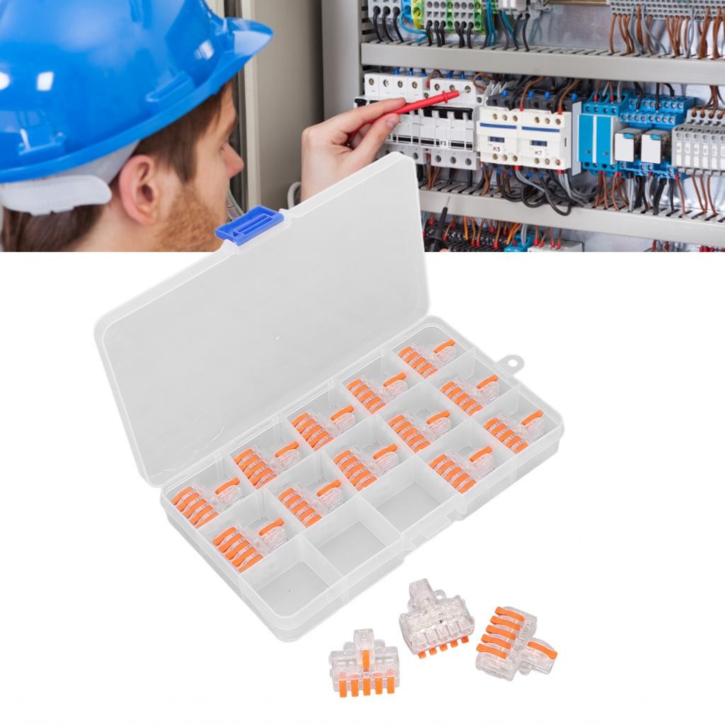 Cancanshop Wire Connector Assortment 15PCS Conductor Quick Splicing ...