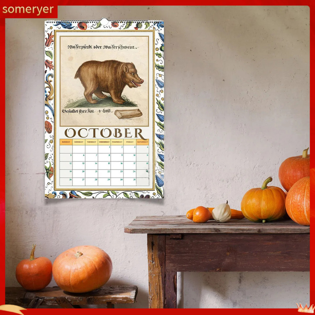 someryer| Exquisite Illustrations Calendar Medieval Freak Wall Calendar ...