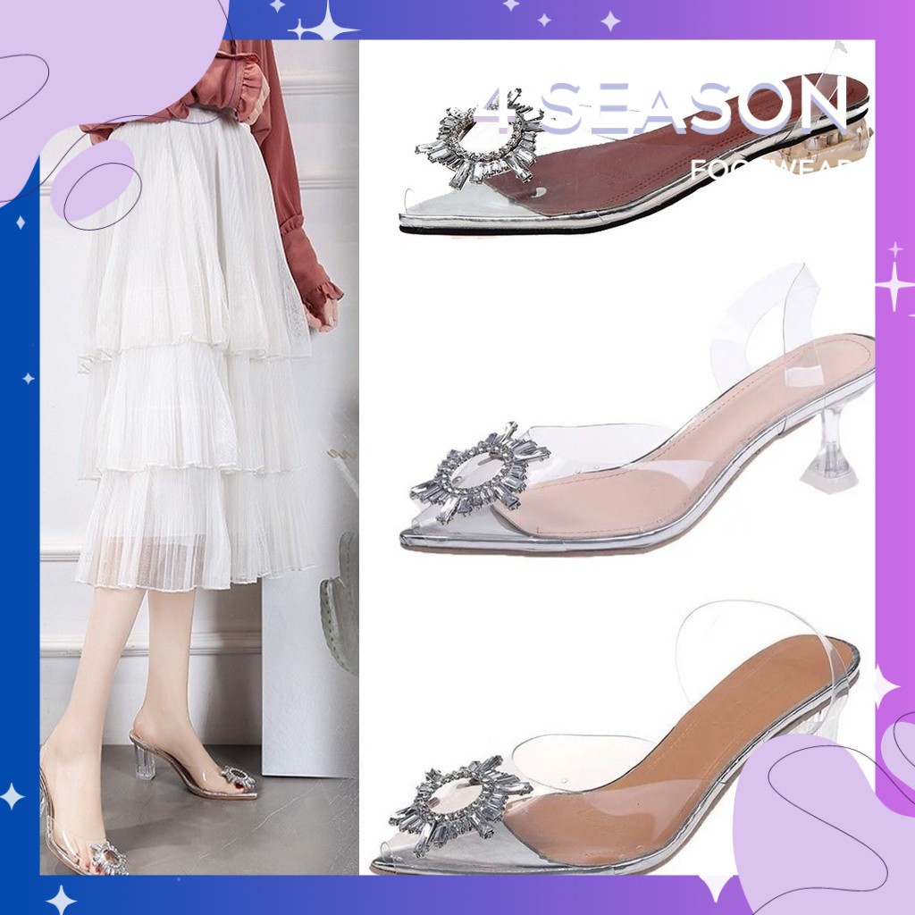 Women High Heels Shoes Bao-head transparent fairy wind SB-WWP004.08 ...