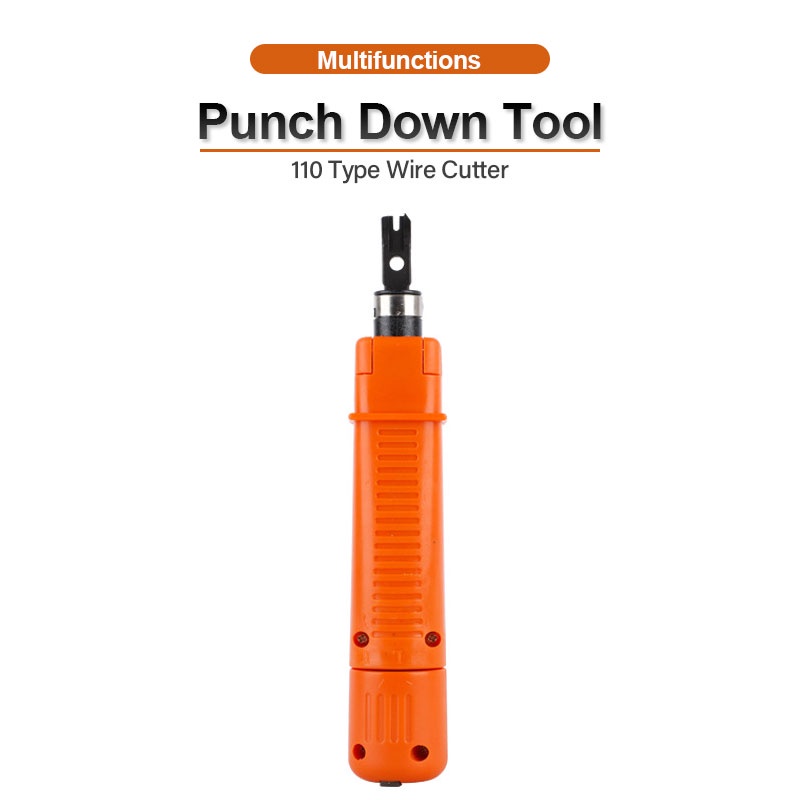 Zoerax Punch Down Tool, 110 Type Network Cable Tool Double Blades ...
