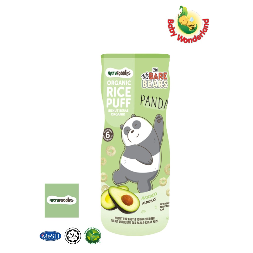 Natufoodies Organic Rice Puff (42g) - Avocado | Shopee Malaysia