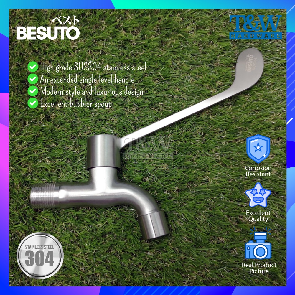 BESUTO SUS304 Stainless Steel Extended Single Lever Medical Wall ...
