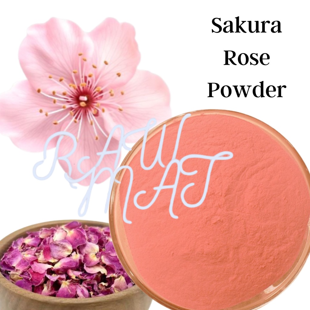 Sakura Rose Powder 250g Sakura Flavour 樱花 玫瑰粉 食用 天然玫瑰粉 樱花粉 玫瑰花瓣 sakura ...