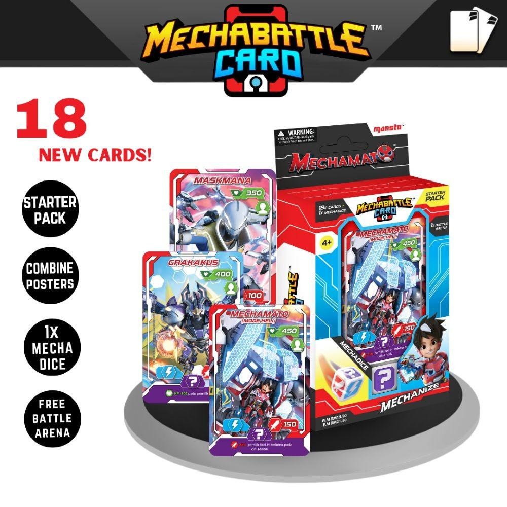 🔥READY STOCK🔥Mechamato Mechabattle Card Starter Pack Game Mainan Kad ...