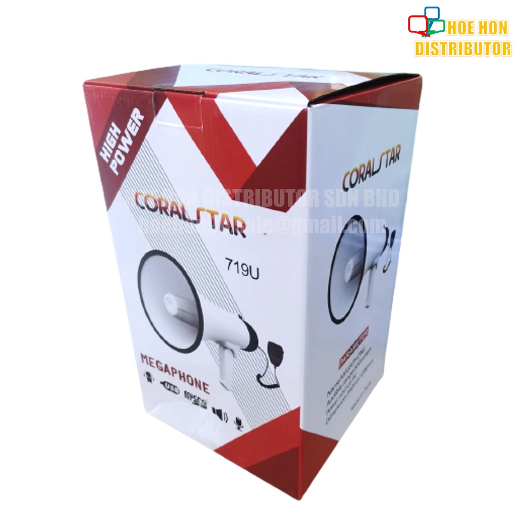 Rechargeable Megaphone Loudspeaker 719U Record USB Handheld Amplifier ...