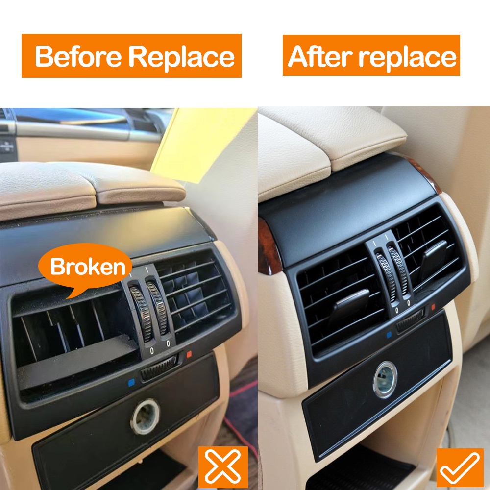 Improved Rear Console Air Circulation AC Vent Grille Panel Cover for ...