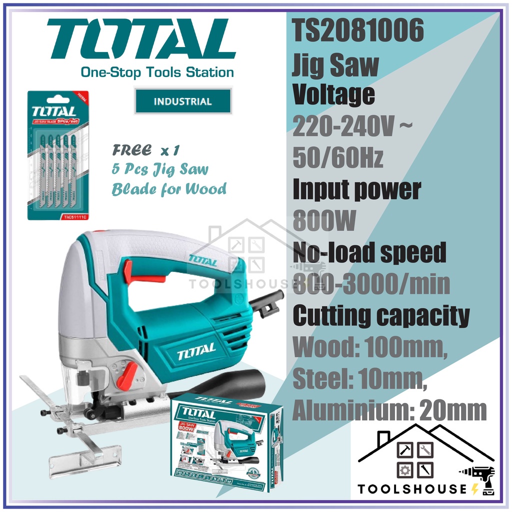 Total TS2081006 JigSaw 电锯 800W | Shopee Malaysia