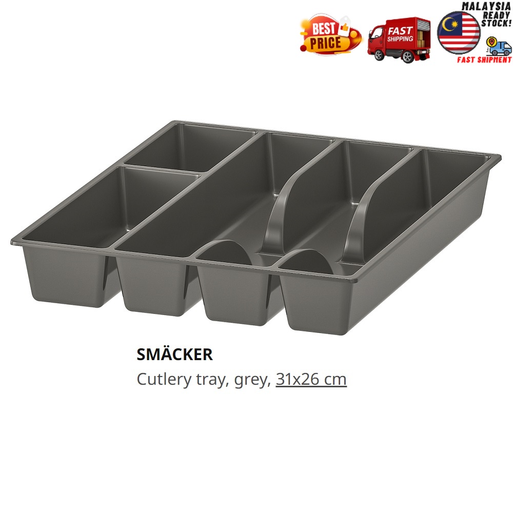 MINIKEA [31x26cm] Drawer Cutlery Tray . Drawer Organizer Rack . Rak ...