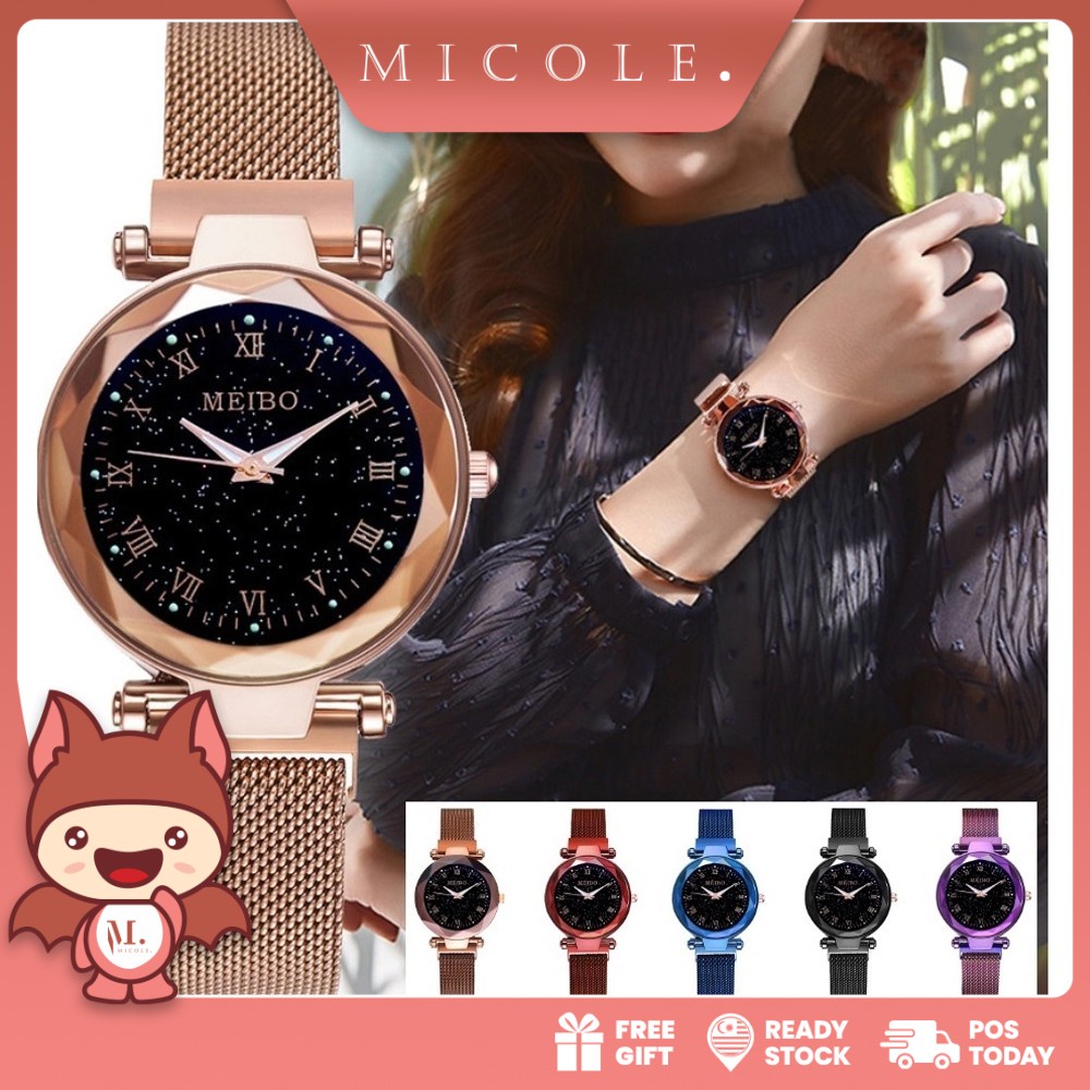 Ready Stock MICOLE G028 MEIBO Women Starry Magnetic Buckle Stainless ...