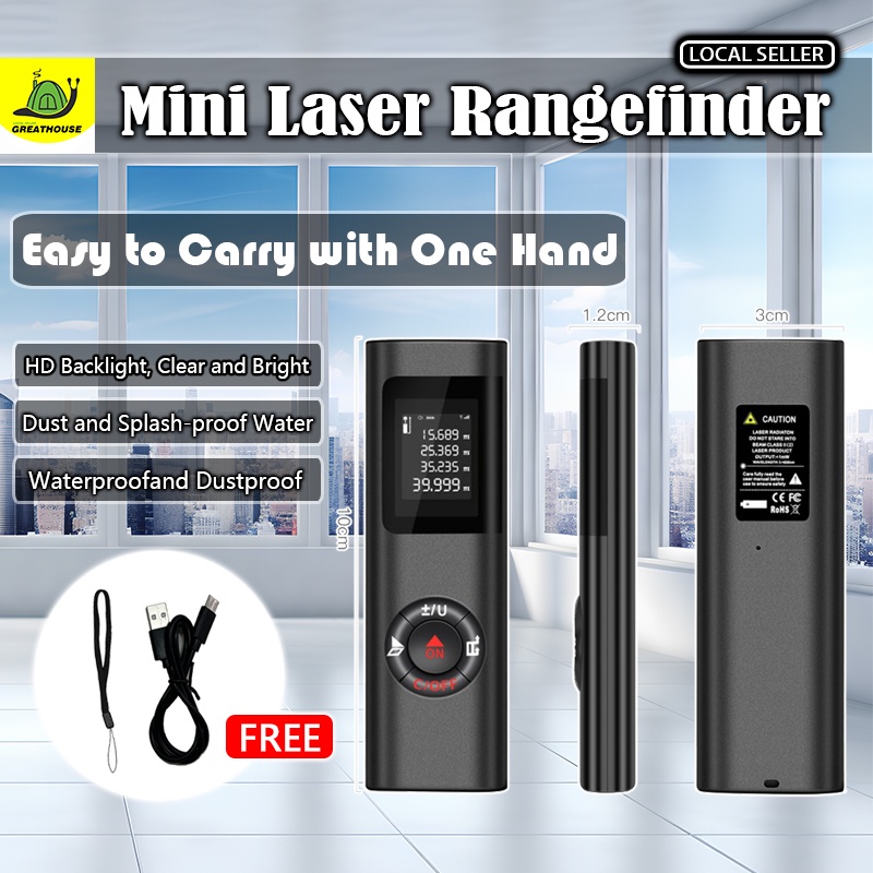 High Precision Rangefinder Handheld Electronic Ruler Line Measurement ...
