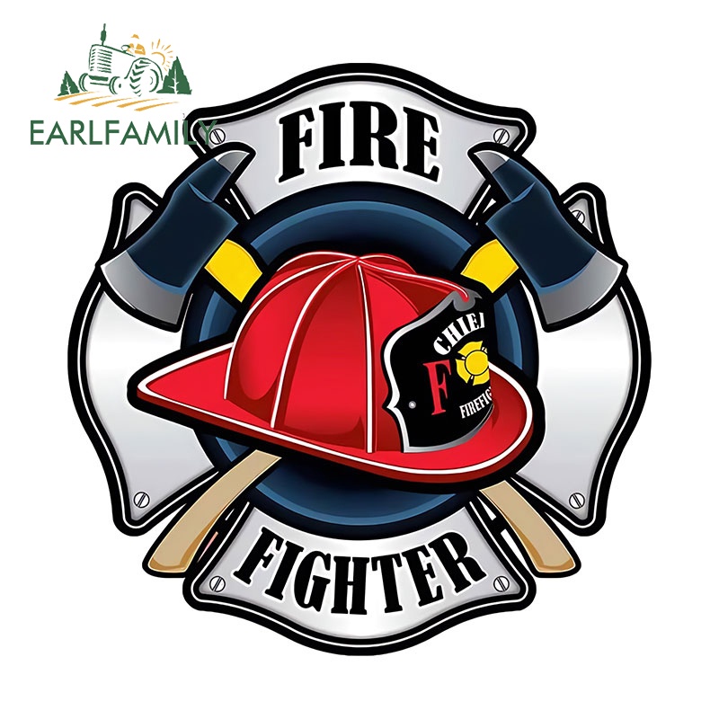 EARLFAMILY 13cm x 11.4cm Firehouse Heros Car Sticker DIY Windshield ...