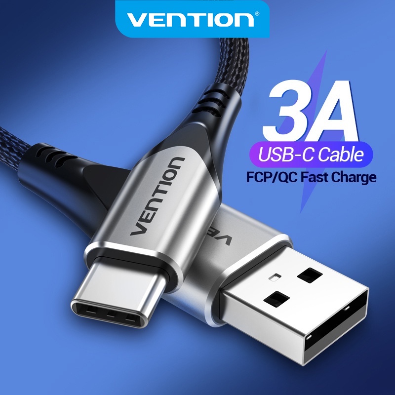 Vention USB Type C Cable 3A Fast Charge Nylon USB A to USB C Cable ...