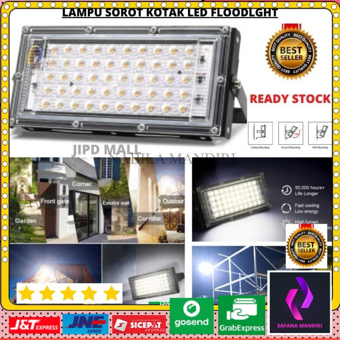 Waterproof LED Box Spotlight 4500 Lumens 50 W Bright A8 111107 | Shopee ...