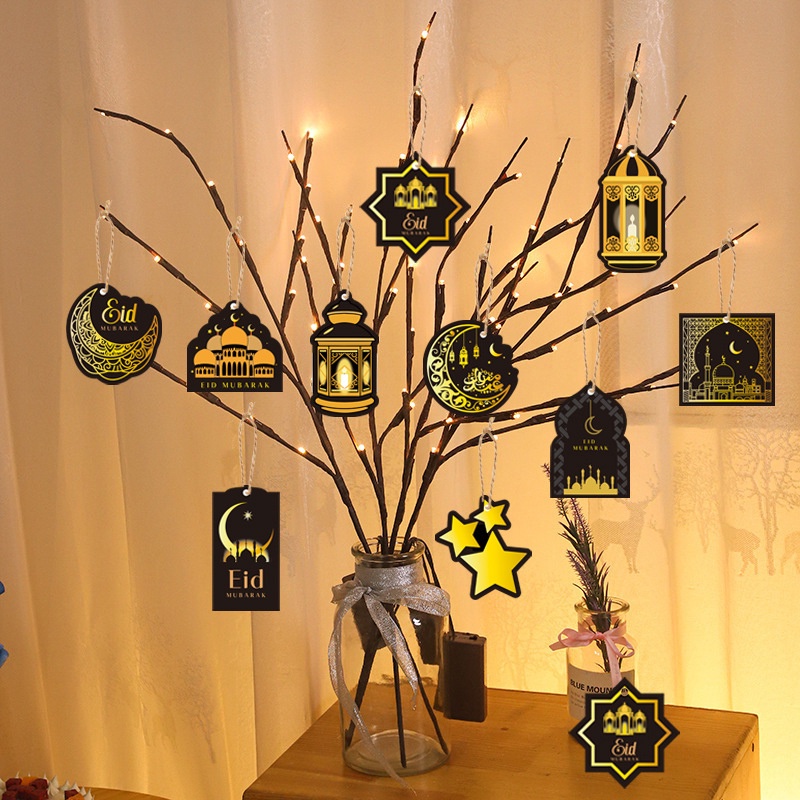10/8pcs Middle East Holiday Party Supplies Decoration Ramadan Flag ...