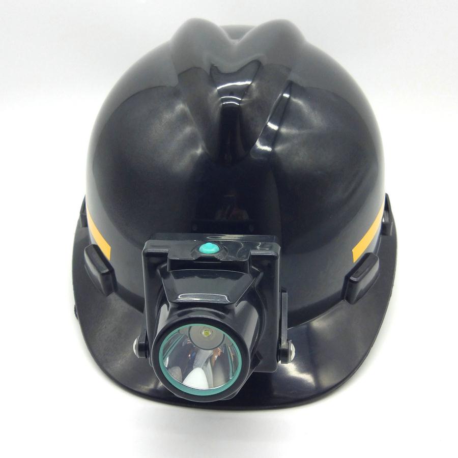 Black Mining Cap Lamp Construction Work Helmet Head Lamp Miner's Lamp ...