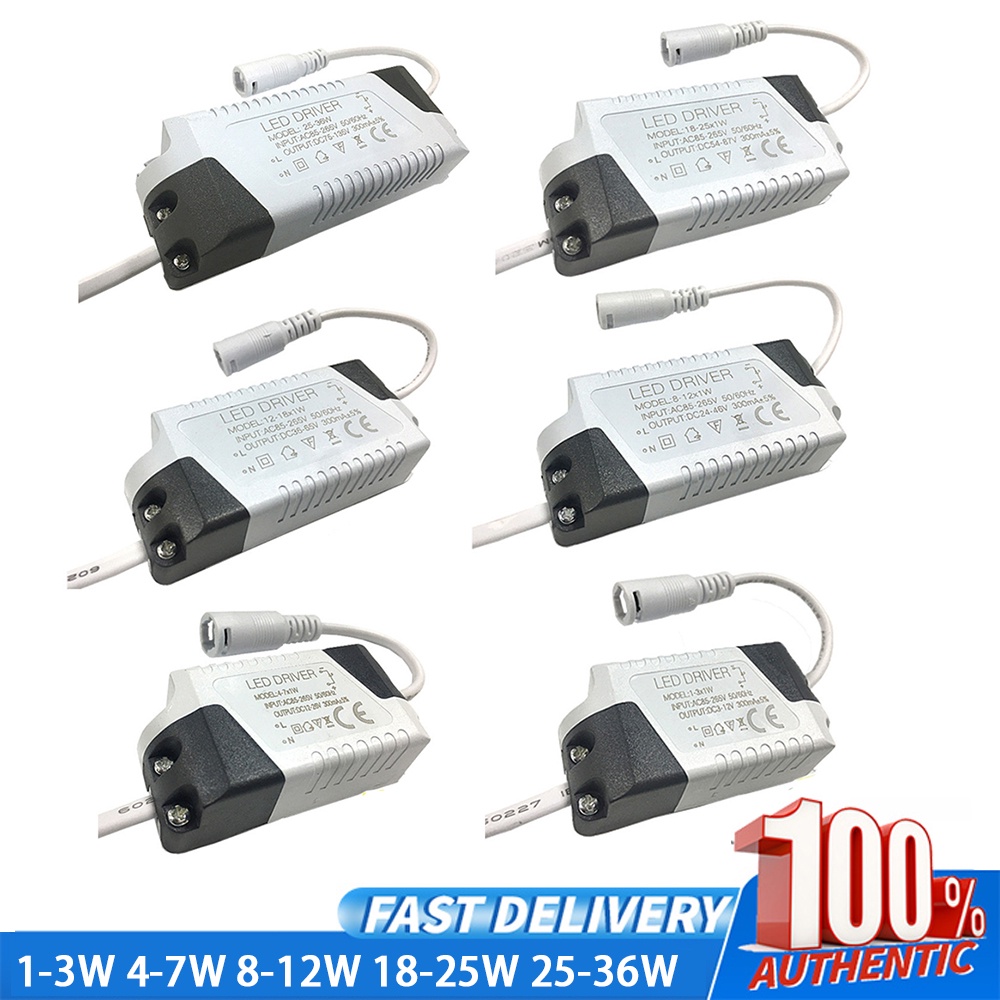 LED Driver AC85-265V 1-3W 4-7W 8-12W 18-25W 25-36W 20-24W 30-36W 50W ...