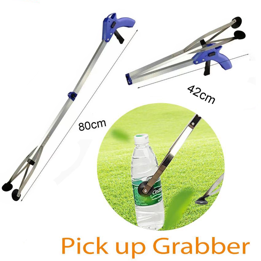 Foldable Garbage Pick Up Claw Grabber Reacher Stick Reaching Grab Claw ...