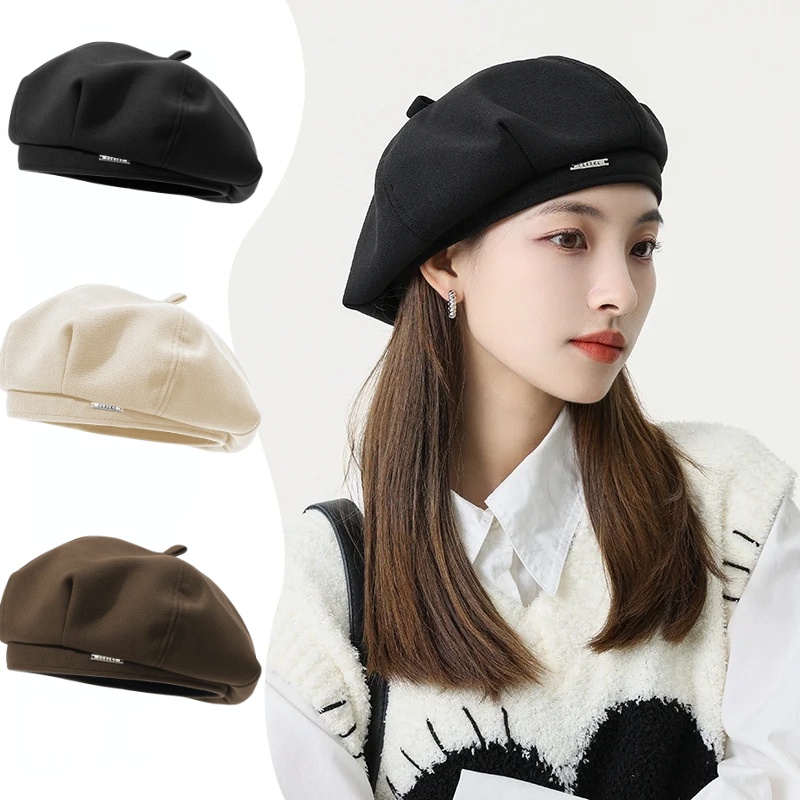 Artist Painter Bonnet Hats - Fashion - Beret Hat - Solid Color ...