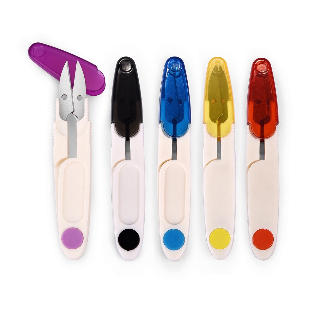 U Shape Scissors With Plastic Cover Safety Multipurpose Sewing Scissors ...